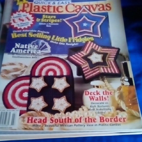 Other | Vintage 12 Plastic Canvas Craft Magazines Various Needle Work ...